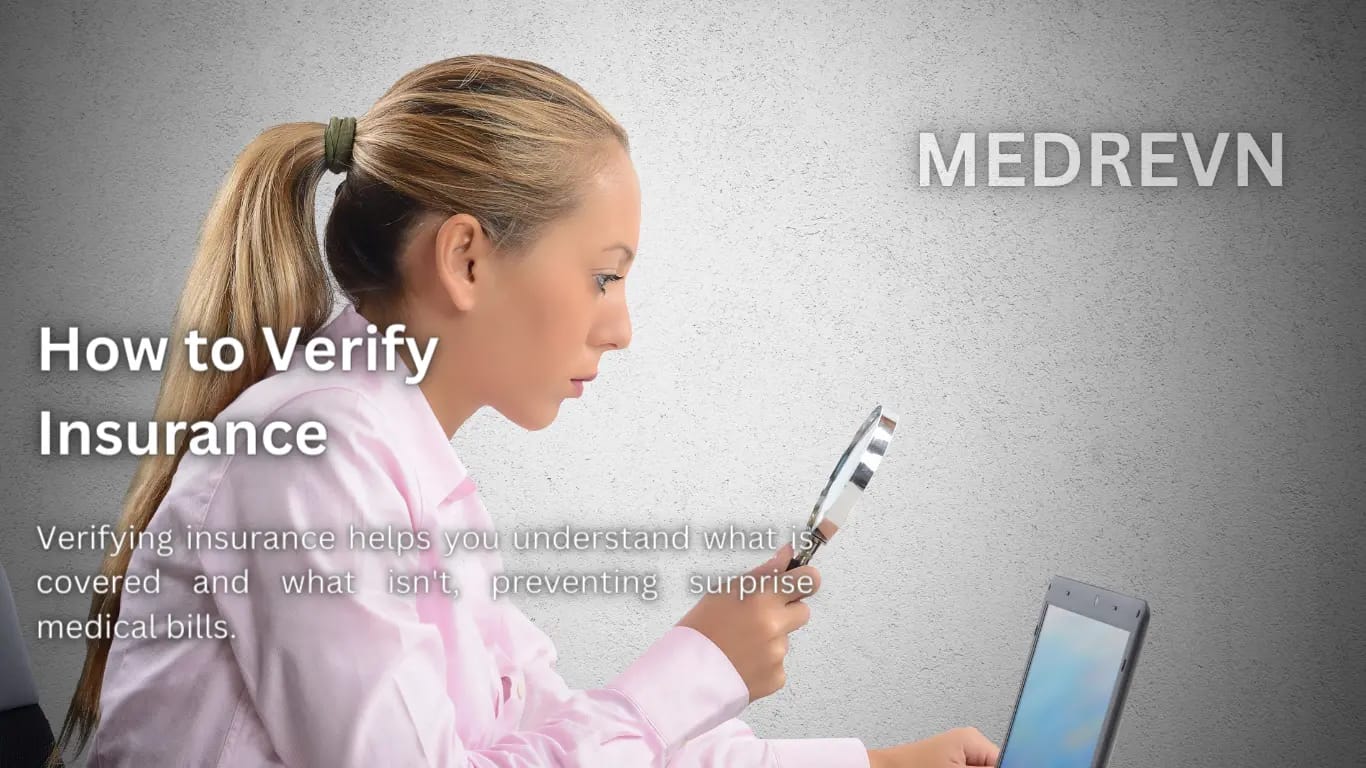 How to Verify Insurance with Medrevn - MEDREVN